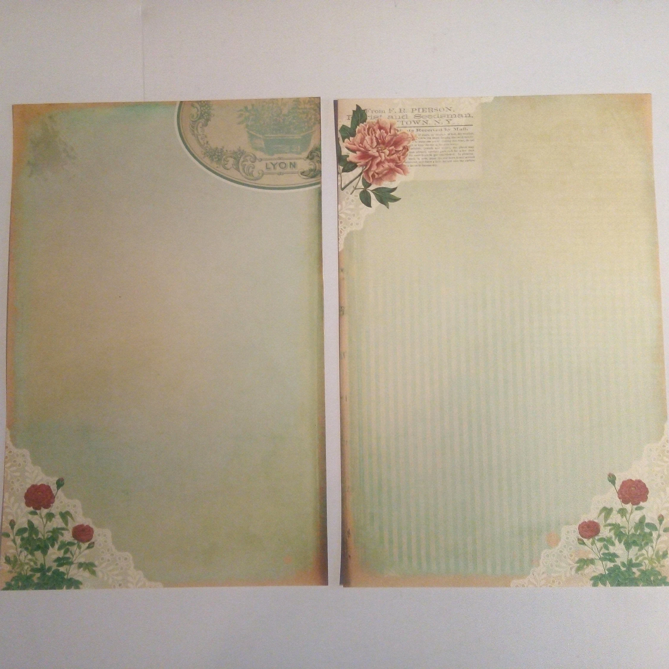Old-Fashioned Blooms Writing Paper – One Homely House